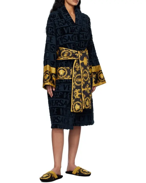 Versace Medusa Printed Flat Slippers
