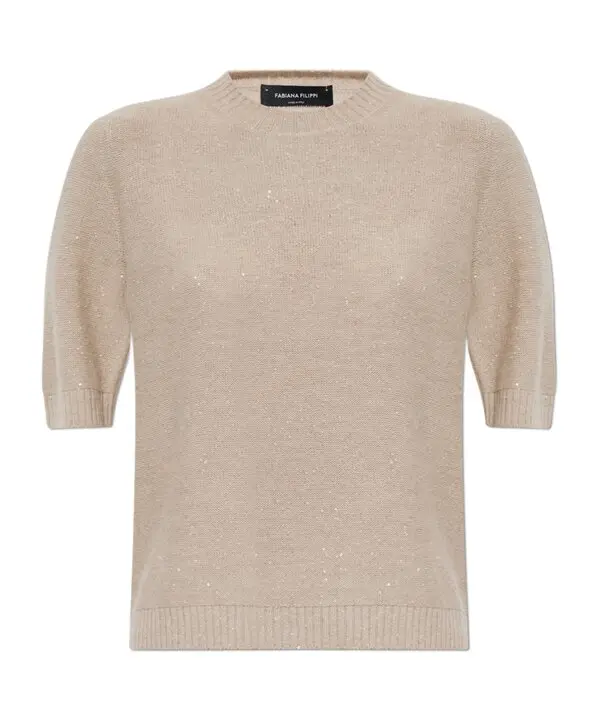 Fabiana Filippi Short-sleeved T-shirt - Beige