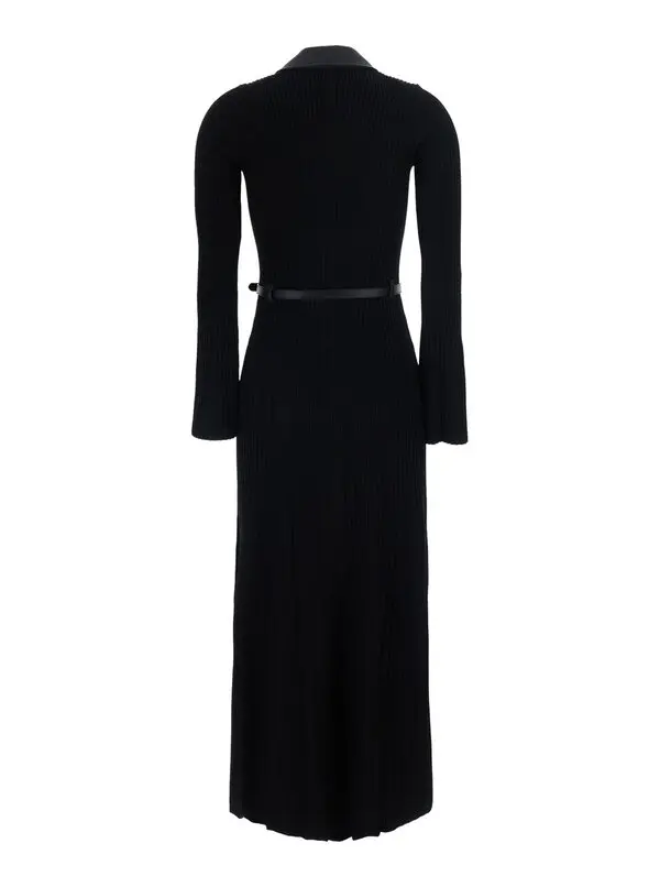 Simkhai Long Sleeved Zip-up Belted Dress