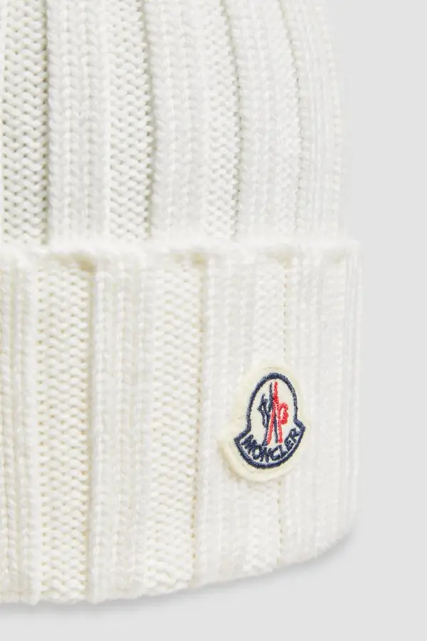 Moncler Knitted Beanie With Pompom