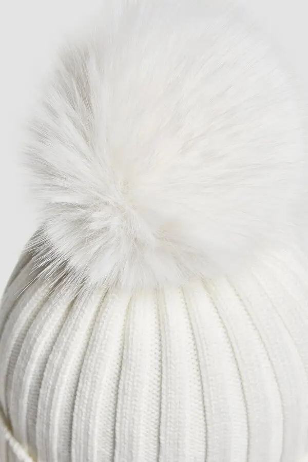 Moncler Knitted Beanie With Pompom