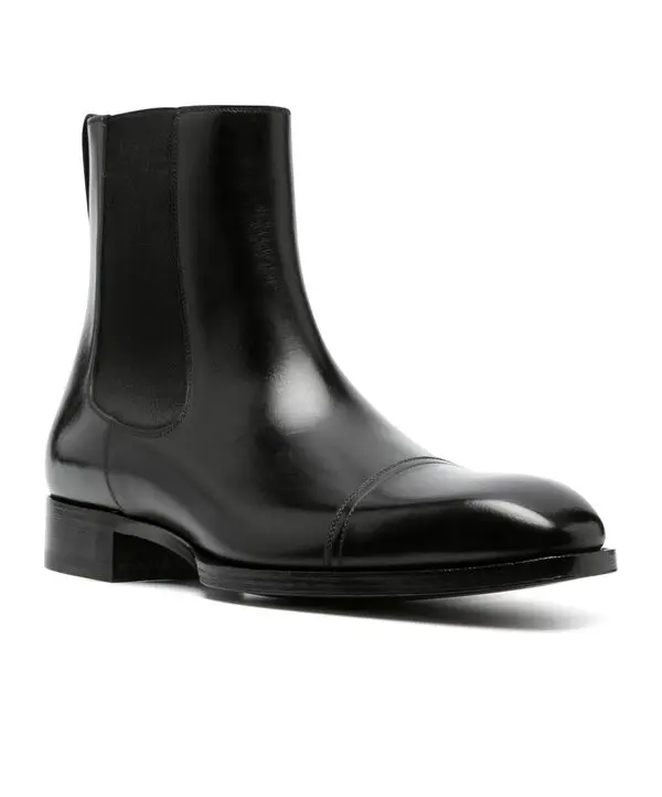 TOM FORD Elkan Leather Chelsea Boots