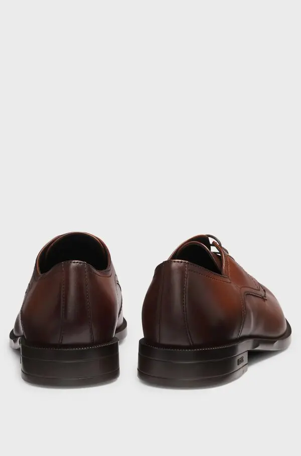 Hugo Boss Double Stitched Leather Derby Shoes