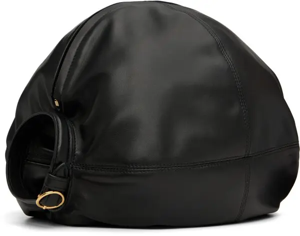 Alaïa Paneled Polished Leather Clutch - Black