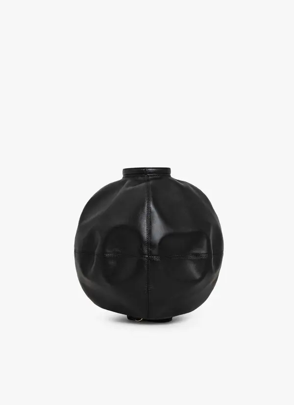 Alaïa Paneled Polished Leather Clutch - Black