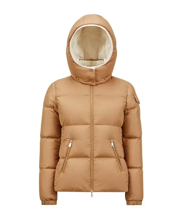 Moncler Fourmines Zip-up Quilted Jacket - Brown