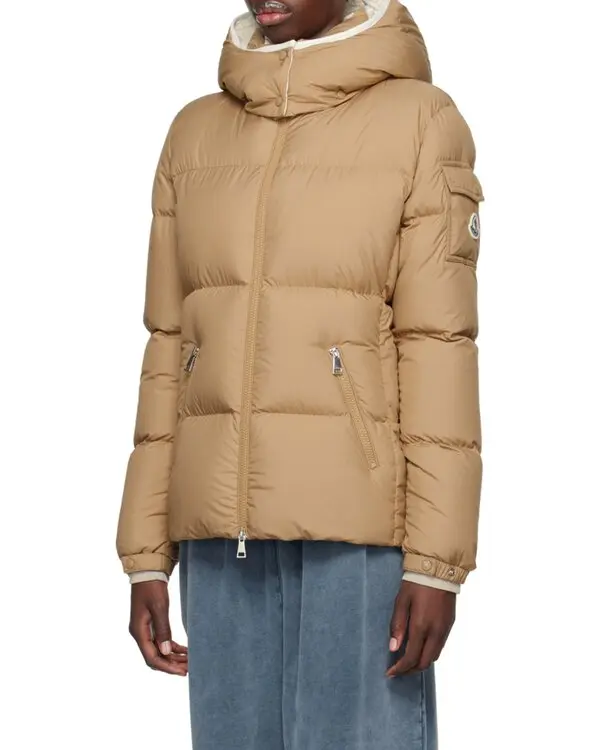 Moncler Fourmines Zip-up Quilted Jacket - Brown