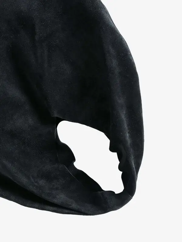 THE ROW Suede Slouchy Shoulder Bag - Black