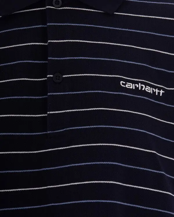 Carhartt Mabel Striped Knitted Polo Top