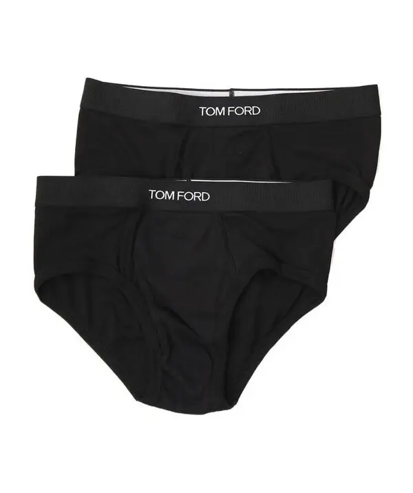 TOM FORD Pack Of Two Logo Waistband Briefs