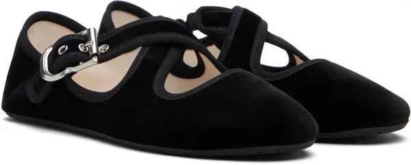 Alaïa Velvet Ballet Flats
