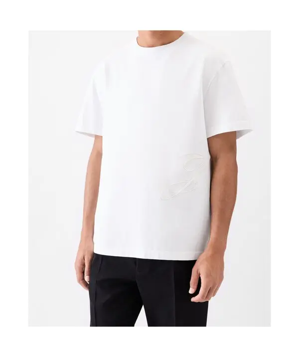 Jacquemus Logo Embroidered Straight Hem T-shirt