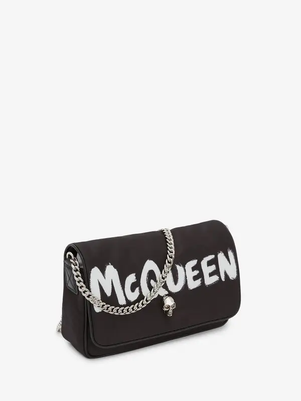 Alexander McQueen Logo-graffiti-print Crossbody Bag
