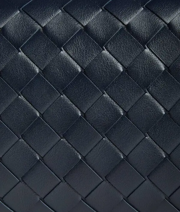 Bottega Veneta Intrecciato Brick Cross Body Bag - Space Blue/black