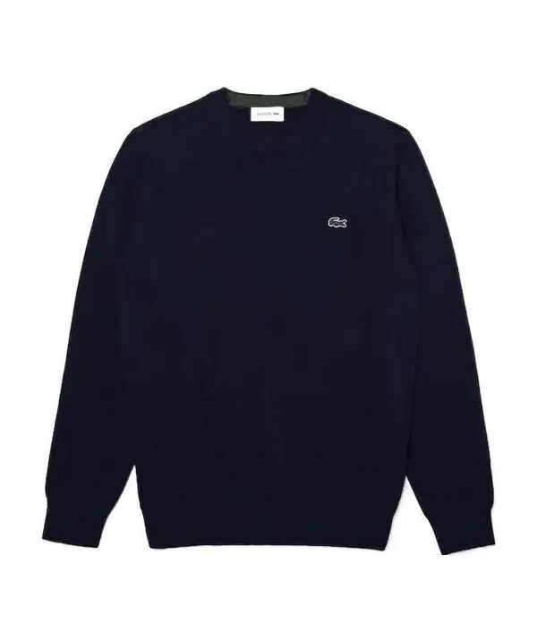Lacoste Logo Round Neck Sweater - Black