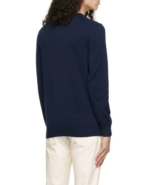 Lacoste Logo Round Neck Sweater - Black