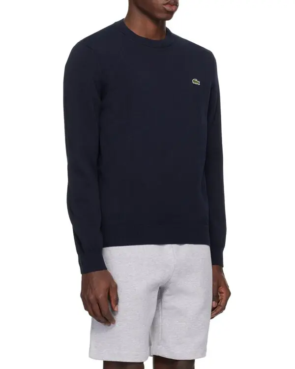 Lacoste Logo Round Neck Sweater - Black