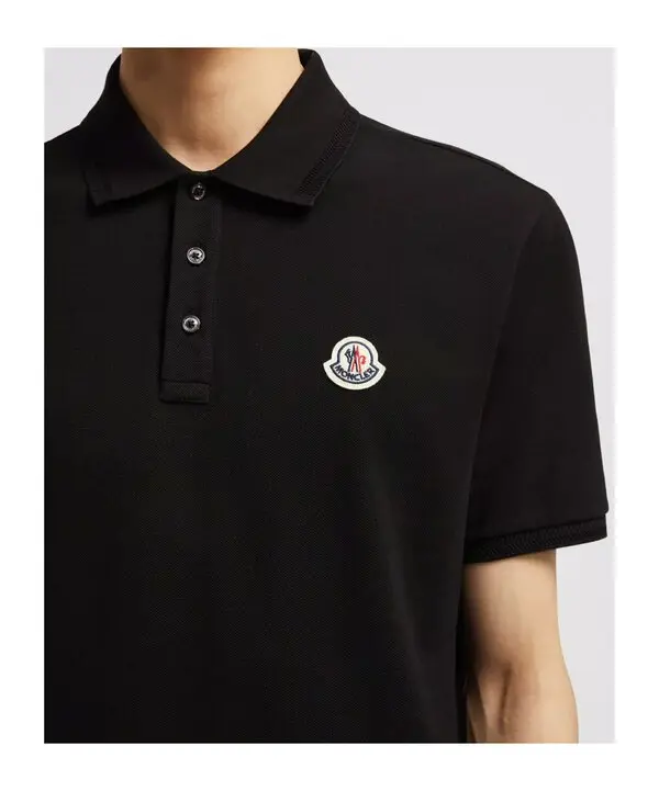 Moncler Logo Patch Short-sleeved Polo Shirt