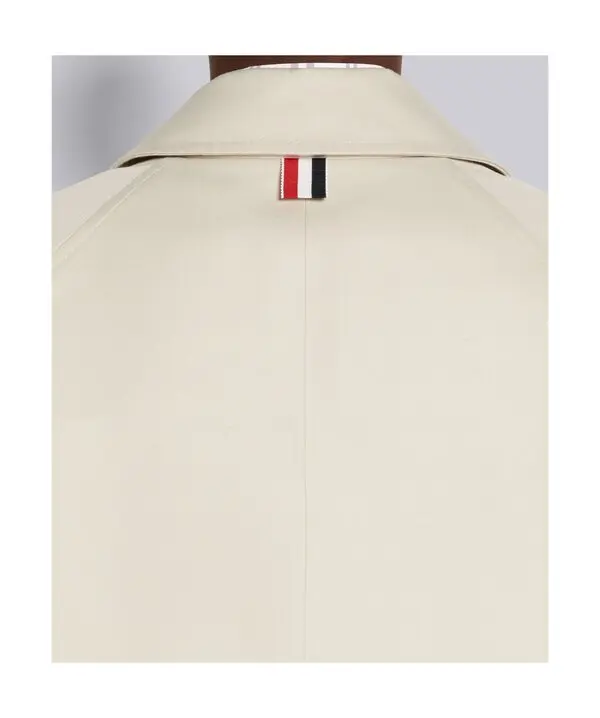 Thom Browne Rwb Striped Single-breasted Coat