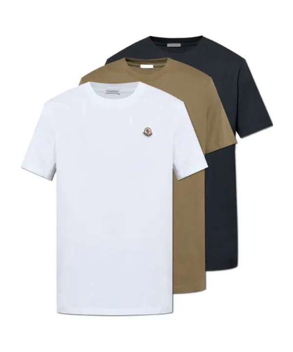 Moncler Pack Of Three Crewneck T-shirts - Multi-color