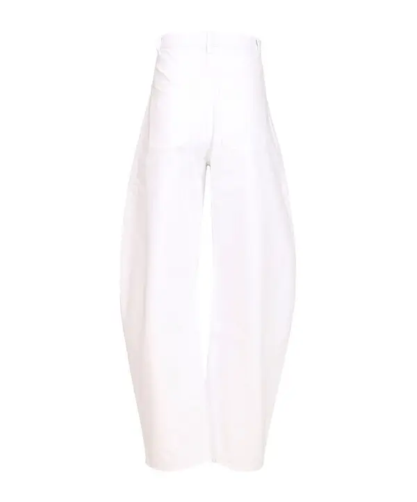 Alaïa Round Jeans - White