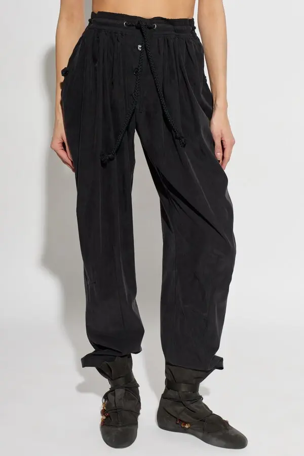 Isabel Marant Étoile Falcona Drawstring Pants - Black