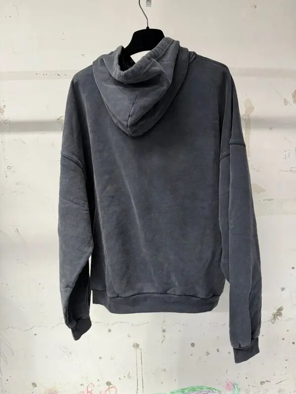Balenciaga Logo Printed Drawstring Hoodie