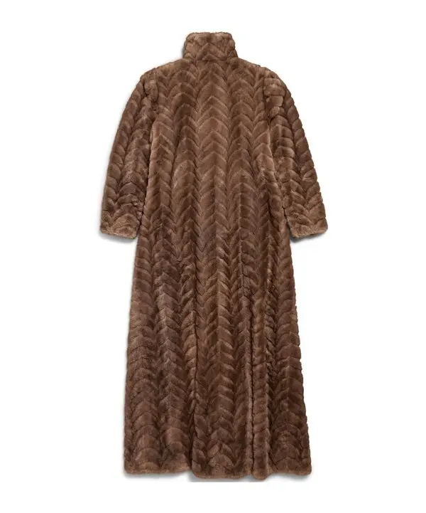Balenciaga Faux Fur Maxi Coat