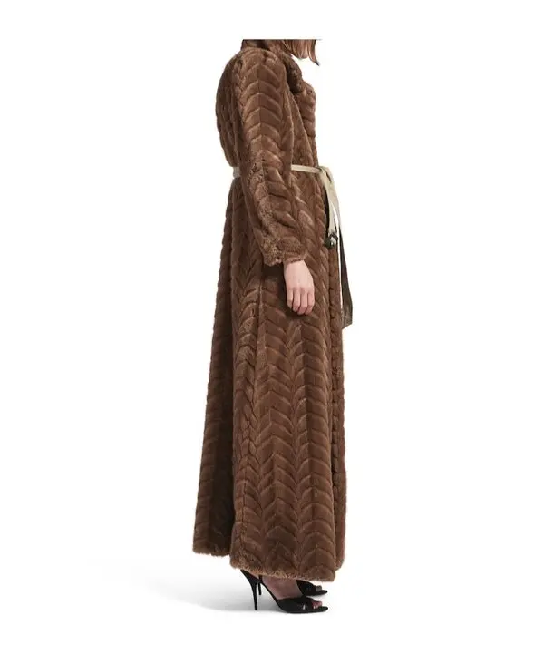 Balenciaga Faux Fur Maxi Coat