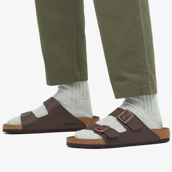 BIRKENSTOCK Logo Detail Sandals - Brown