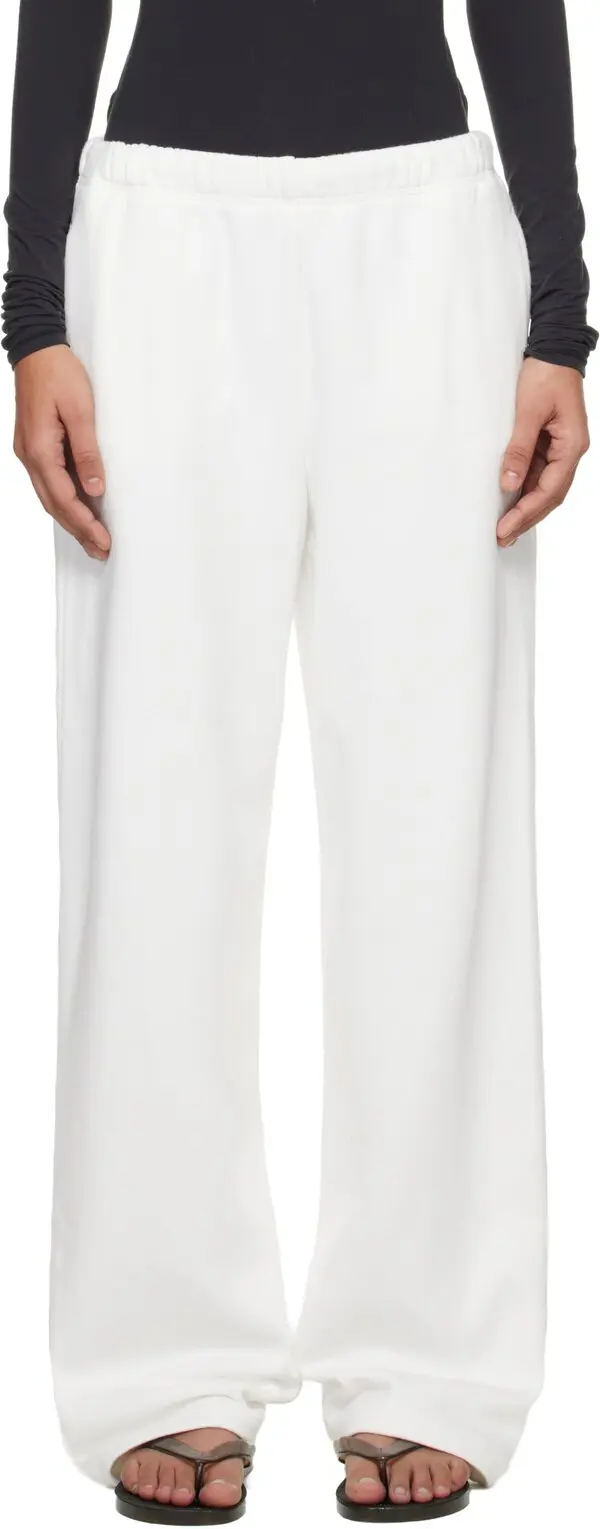 SKIMS Thermal Straight-leg Pants - White