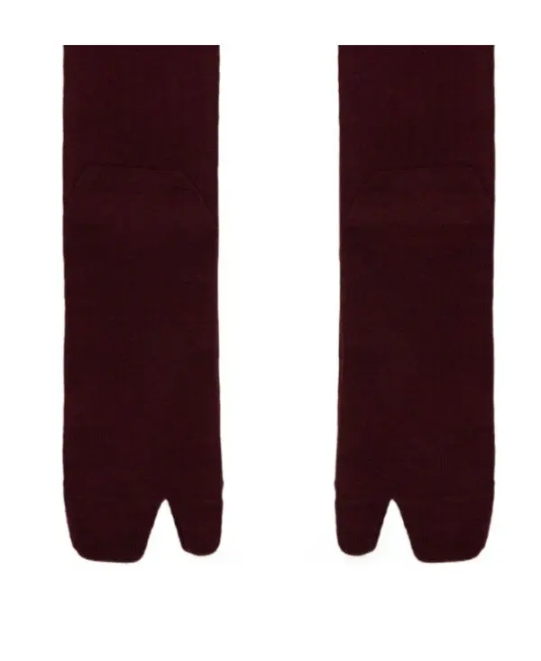 MAISON MARGIELA Tabi-toe Logo Rib-knitted Socks
