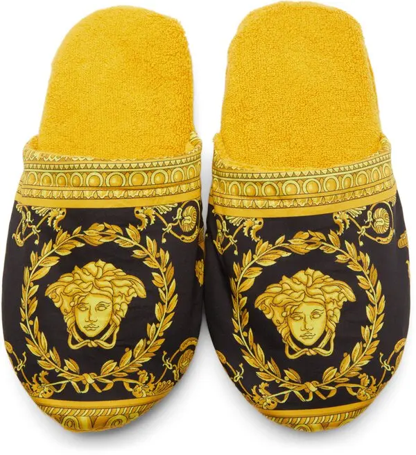 Versace Medusa Printed Flat Slippers