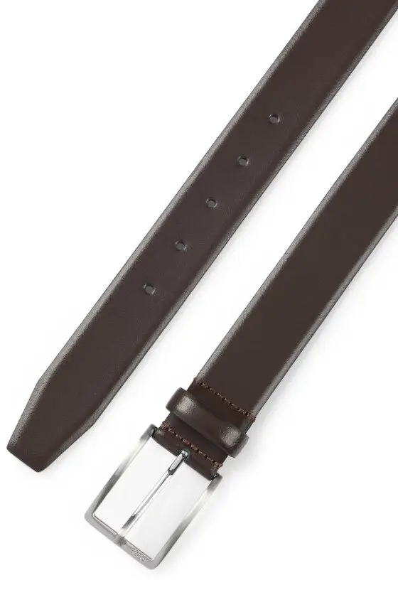 Hugo Boss Logo Engraved Belt