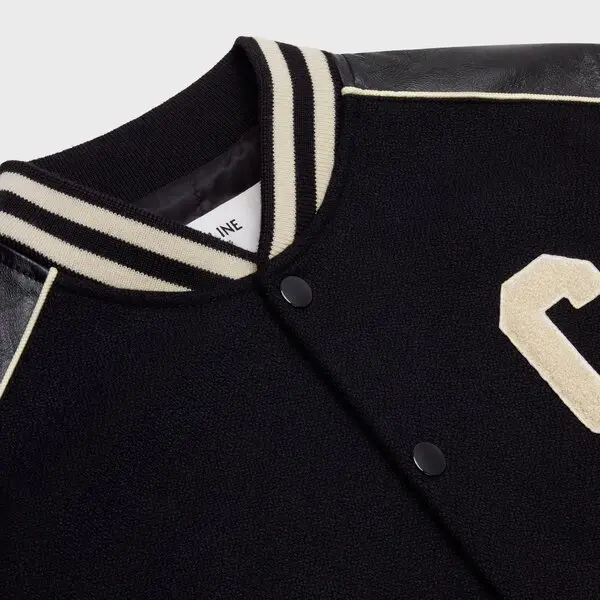 Celine Classic Teddy Jacket In Textured Wool