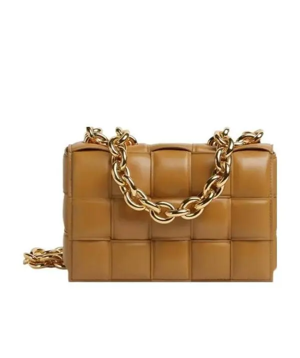 Bottega Veneta Chain Cassette Satchel Bag - Brown