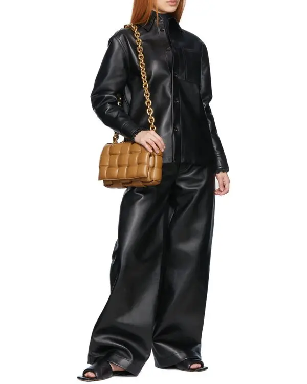 Bottega Veneta Chain Cassette Satchel Bag - Brown