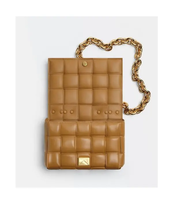 Bottega Veneta Chain Cassette Satchel Bag - Brown