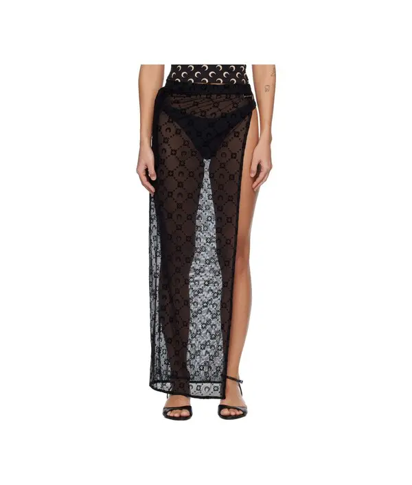MARINE SERRE Moonogram Cover-up - Black