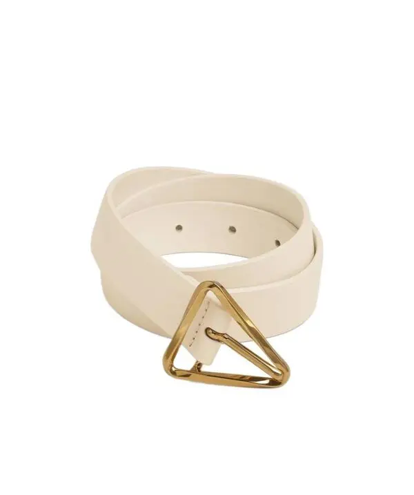 Bottega Veneta Triangle 2.5 Belt - Nude