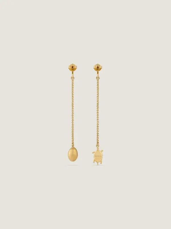 Givenchy Lucky Charms Asymmetric Earrings In Metal