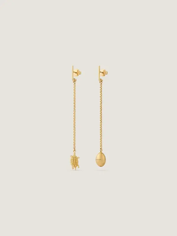 Givenchy Lucky Charms Asymmetric Earrings In Metal