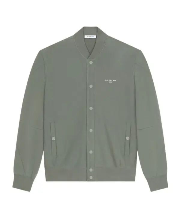 Givenchy Couture Seam Cardigan In Fleece Embroidered Paris