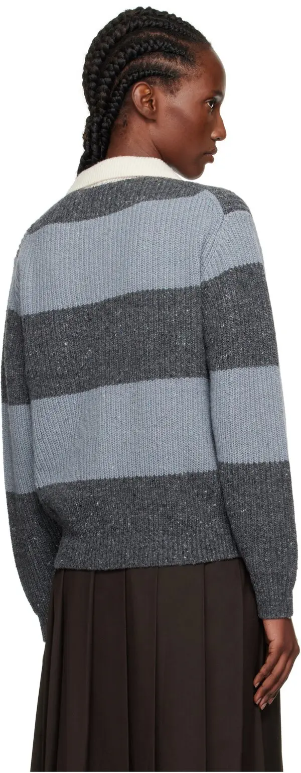 DUNST Striped Knit Sweater