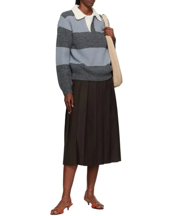 DUNST Striped Knit Sweater