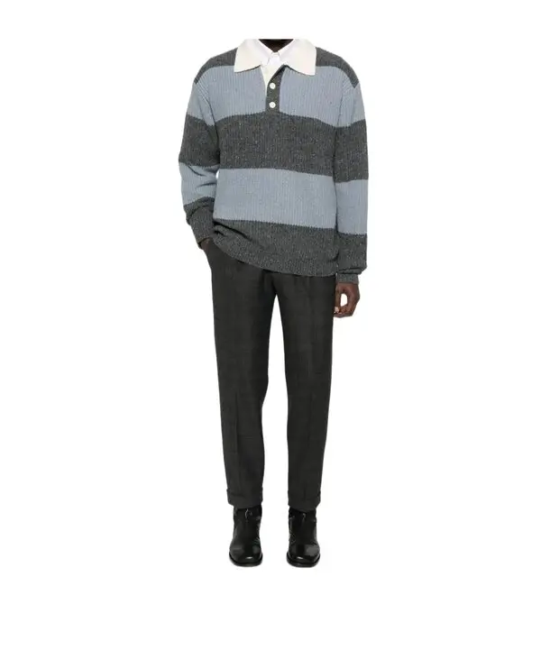 DUNST Striped Knit Sweater