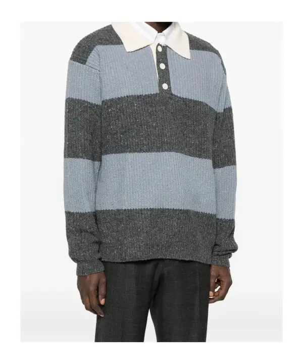 DUNST Striped Knit Sweater
