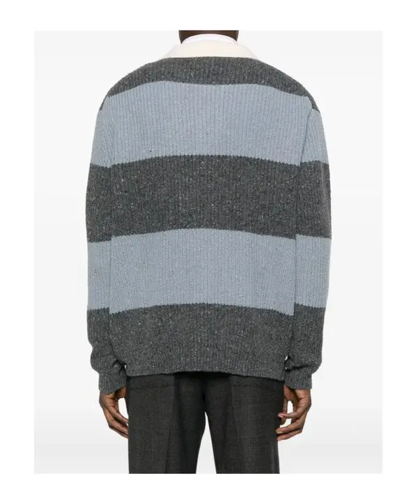 DUNST Striped Knit Sweater