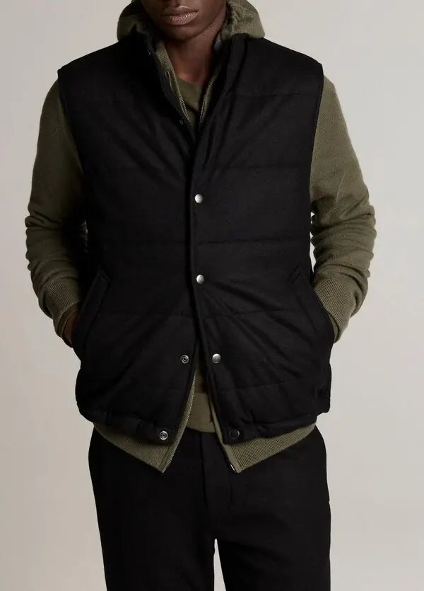 Vince Insulated Knit Wool-blend Vest