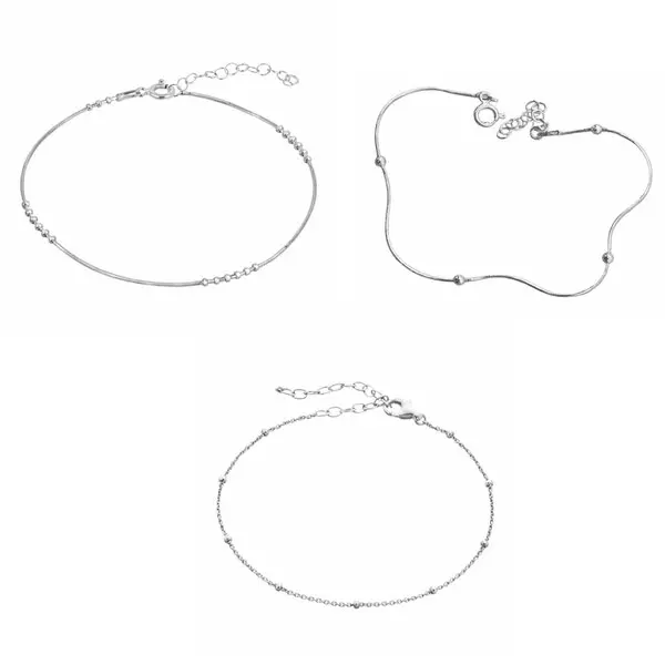 SPERO LONDON Sterling Beaded Satellite Bracelet Layering Set